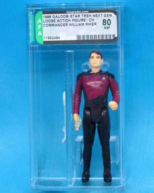 Commander Riker Star Trek The Next Generation Galoob Loose Graded Acti ...